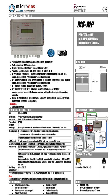 Microdos Chemicals Dosing System My