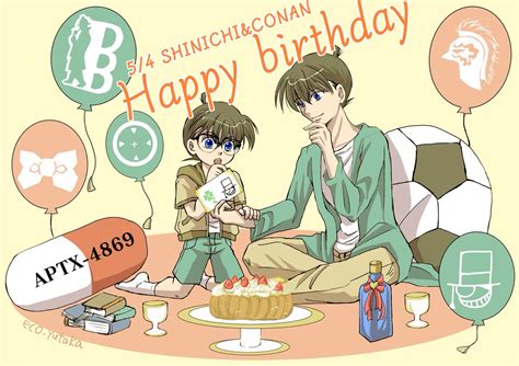 せきゆたか On Twitter 名探偵お誕生日おめでとう🎈🎁🎊🎂🎈 プレゼントはとびっきりの謎だよ！ 工藤新一誕生祭2023 江戸川