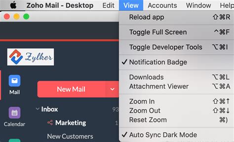 Zoho Mail Desktop Lite App Voor Mac Windows En Linux