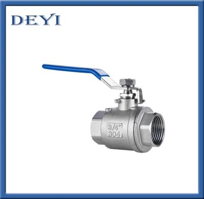 DN100 Stainless Steel Sanitary Threading Straight Ball Valve Sanitary