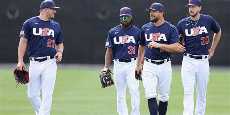 Team Usa Gathers For First World Baseball Classic Workout