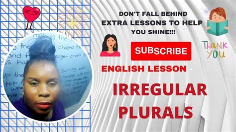 English Lesson Irregular Plurals You Must Know 254 Youtube