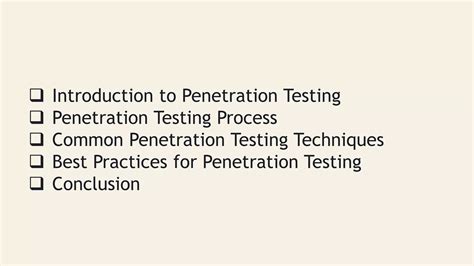 Penetration Testing Pptx