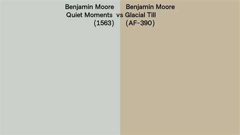Benjamin Moore Quiet Moments Vs Glacial Till Side By Side Comparison