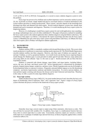 Python Scikit Fuzzy Developing A Fuzzy Expert System For Diabetes Diagnosis Pdf