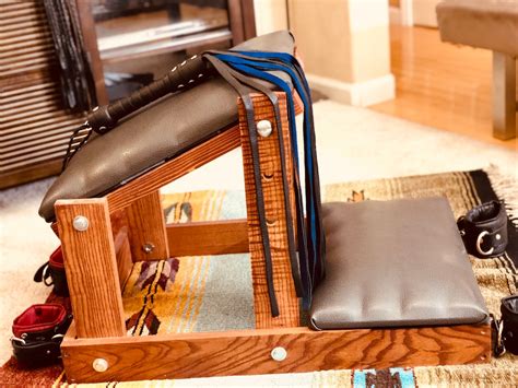 Special Hardwood Edition Deluxe Kneeler Bdsm Spanking Bench With Tie
