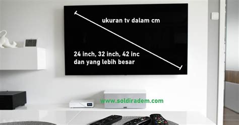 Ukuran TV 24 inch, 32 inch, 42 inch dalam Satuan CM - Soldiradem Blog
