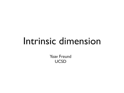Pdf Ucsd Dse Mas Intrinsic Dimension• Viseme ~ Simple Model