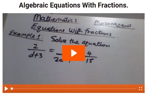 Algebraic Simplification Of Non Fractions And Fractions Mazananews