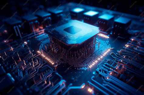 Premium Photo Cpu Advanced Central Processing Unit Concept Network