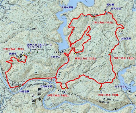丸山兵庫県宝塚市マップ観石万歩