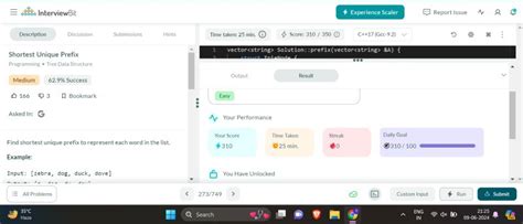 Completed Day159 Of 365daysofcode On Interviewbit Yashasvi S Posted On The Topic Linkedin