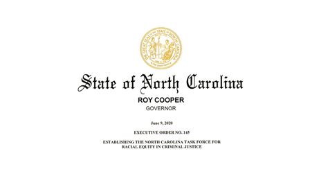 New Nc Task Force For Racial Equity In Criminal Justice To Hold First
