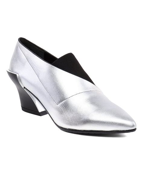 Jady Rose Silver And Black Crisscross Heel Pump Women Pumps Heels