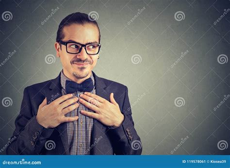 Weird Young Man In Eyeglasses Stock Image Image Of Awkward Confused 119578061
