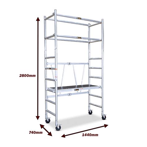 Renegade Industrial Scaffold Base Unit And Extension Kit Riscaffkit