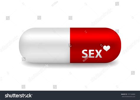 Vector Red White Pill Sex Light Stock Vector Royalty Free 197194886 Shutterstock