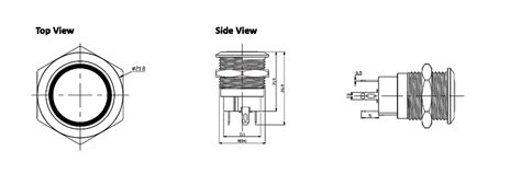 Anti Vandal Push Button RJS1N1P 19L A F R 67Q RJS Electronics Ltd