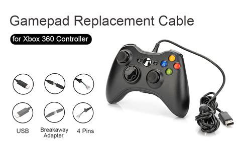 Bewinner Replacement Cable For Xbox 360 Controller Usb