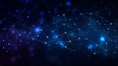 Connecting Dots Technology Premium Ai Generated Image