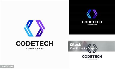 Modern Coding Simbol Desain Konsep Vektor Programmer Teknologi Simbol