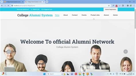 College Alumni System Project Using Php And Mysql Phpgurukul Youtube