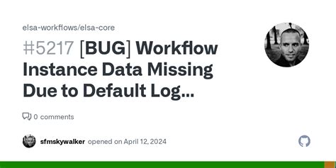 Bug Workflow Instance Data Missing Due To Default Log Persistence