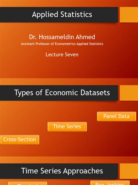 Lecture 6 Time Series Analysis Pdf Time Series Autoregressive
