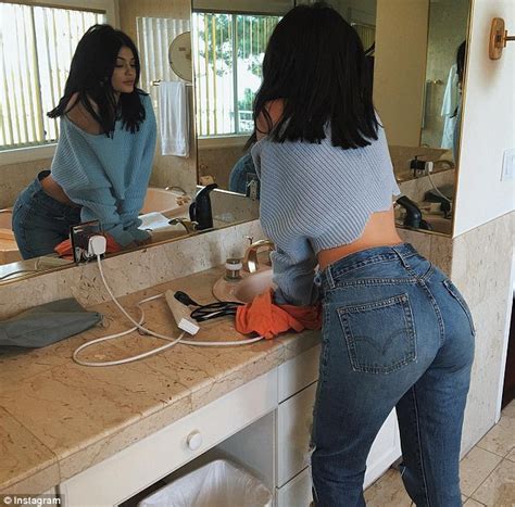 Kylie Jenner Wedgie Jeans