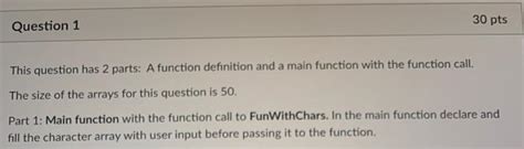 This Question Has 2 Parts A Function Definition And Chegg Com