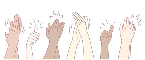 Hand Clapping  Vector Art Icons And Graphics For Free Download