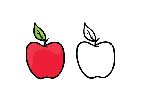 Hand Drawn Red Apple Illustration 11878359 Vector Art At Vecteezy