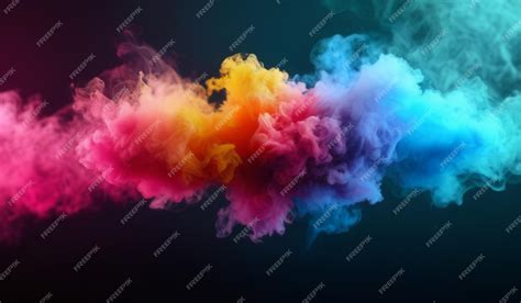 A Series Of Colors Of Smoke In Different Colors Premium Ai Generated