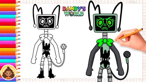 How To Draw Twisted Vee From Dandys World How To Draw Dandys World