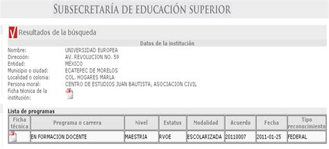Pedagogía Y Algo Más Rvoe Reconocimiento De Validez Oficial De