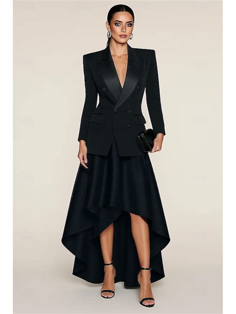Womens Suit Skirt A Line Formal Wedding Guest Formal Evening Satin