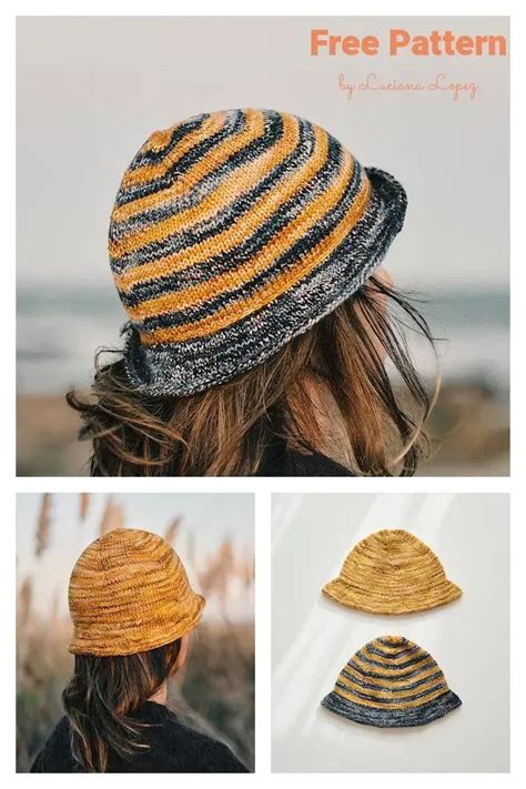 Delmira Bucket Hat Free Knitting Pattern Knitting Patterns Free Hats