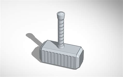 3d Design Thors Hammer Tinkercad