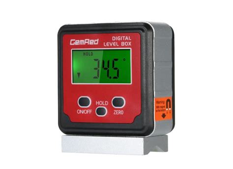 Box Nível Gemred Angle Gauge Digital Visor Angular Inclinômetro Nível Medidor De Base Magnética