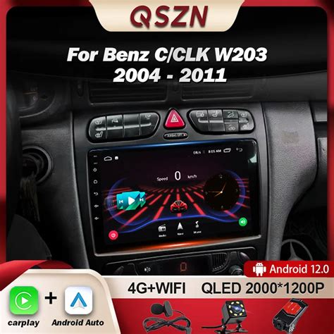 QSZN Car Radio Player De V Deo Multim Dia GPS 4G Carplay Android 12