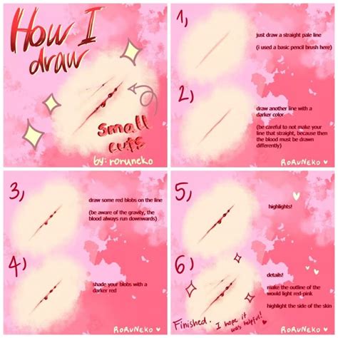 Wound Drawing Tutorial Drawing Tutorial Digital Art Tutorial Blood Art