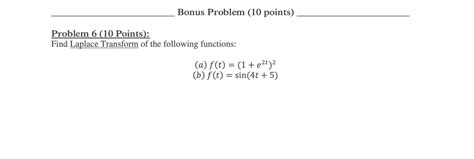 solved bonus problem 10 points problem 6 10 points find
