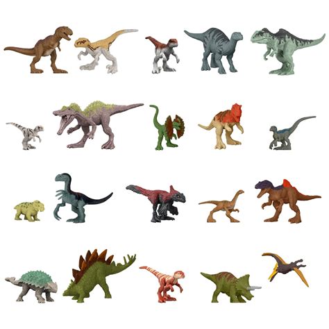 Mattel Jurassic World Dominion Minis Multipack 20 Mini Dinosaur Toys