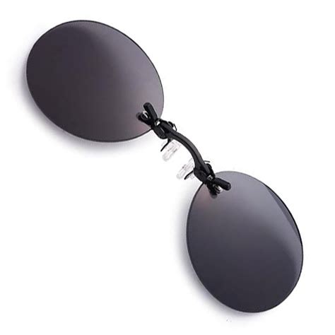 Northearth 3 Colors Retro Round Clip On Nose Glasses Matrix