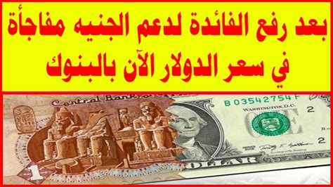 بعد رفع الفائدة لدعم الجنيه مفاجأة في سعر الدولار الآن بالبنوك Youtube