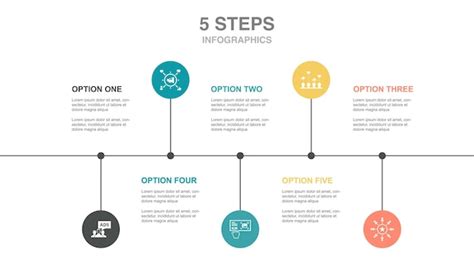 Premium Vector Monitor Hard Drive Gpu Ram Computer Mouse Icons Infographic Timeline Layout