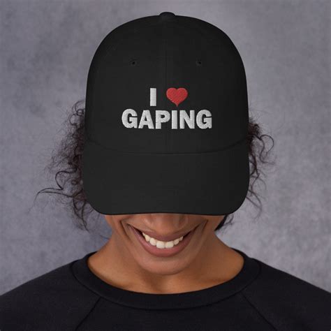 I Love Gaping Hat Embroidered Cap Anal Gape Clothing Etsy