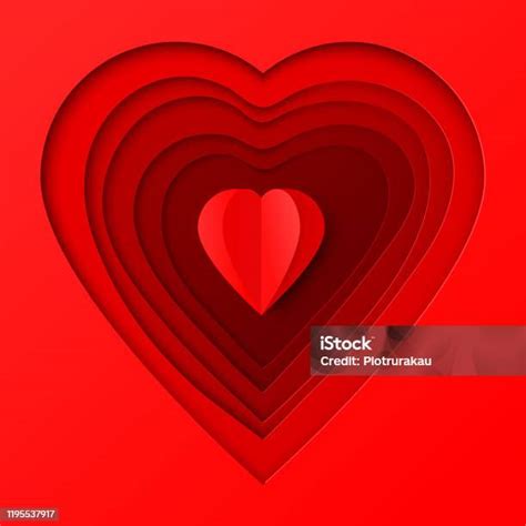 로맨틱 한 종이 컷 우아한 배경 굽은에 대한 스톡 벡터 아트 및 기타 이미지 굽은 종이 하트 모양 Istock