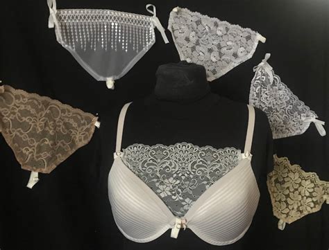 Lace Modesty Panel Cleavage Cover Décolletage Cover Lace Etsy
