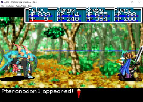Golden Sun Blue Line With Opengl Video Renderer · Issue 1674 · Mgba
